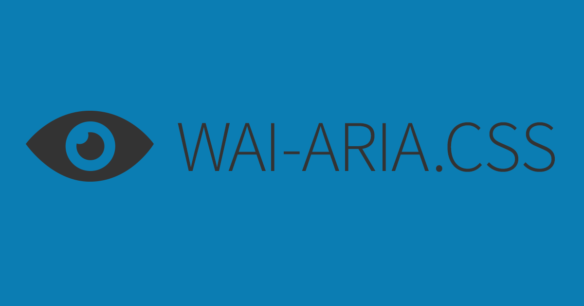 WAI ARIA Display wai aria css MasuP WAI ARIA Display wai aria css MasuP